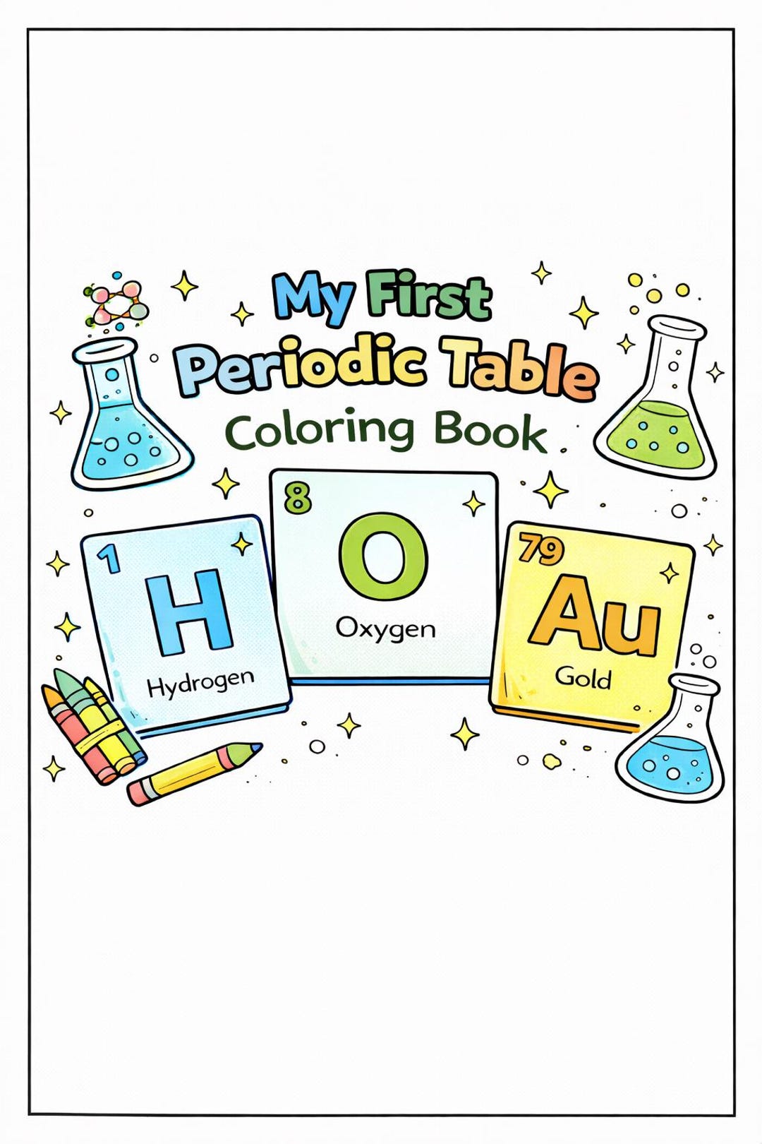 My First Periodic Table Coloring Book - Etsy
