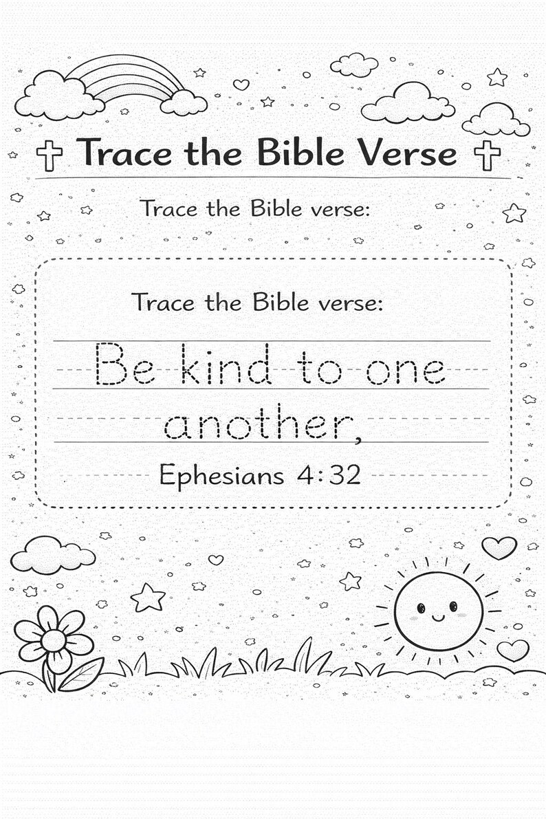 Bible Coloring Sheets - Etsy