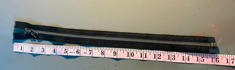 16inch - YKK #5VS Black Metal Separating Zipper – Heavy-duty, Durable ...
