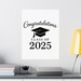 Graduation Poster, Congratulatory Décor, Class of 2025 Wall Art ...