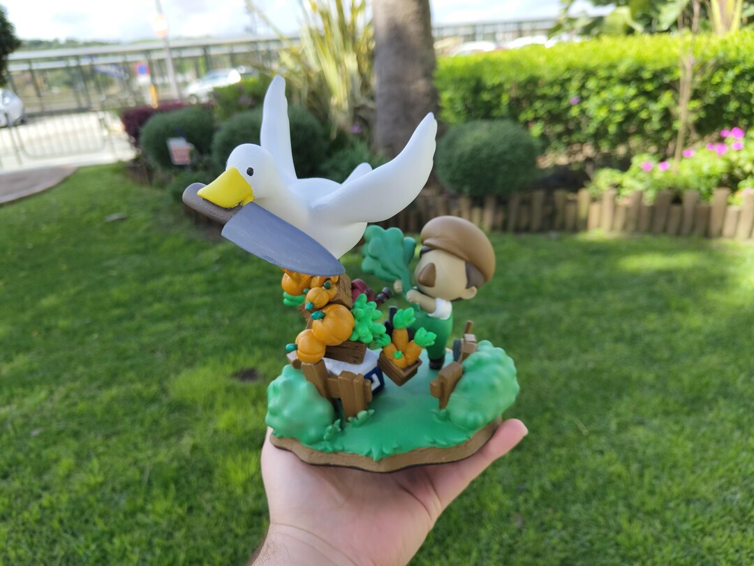 Goose Game Diorama Chibi - Diorama Goose Game Chibi - Goose Game ...