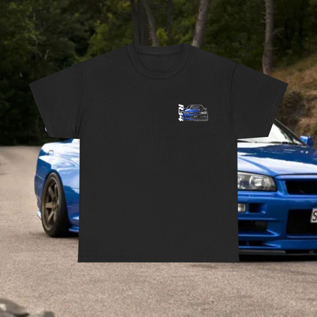 Nissan Skyline GTR R34 T-shirt, JDM Car Enthusiast Gift, Street Racing ...