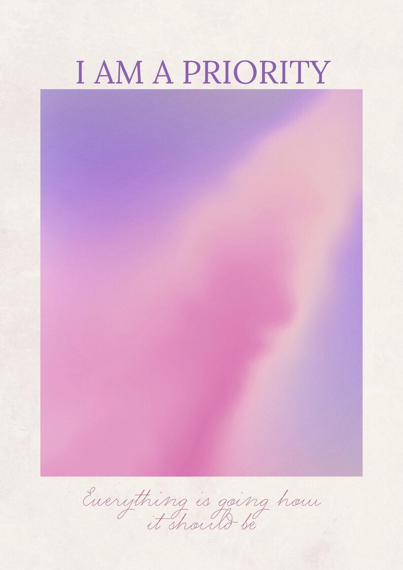 Digital Aura Posters, Positive Posters, Editable in Canva, Printable ...