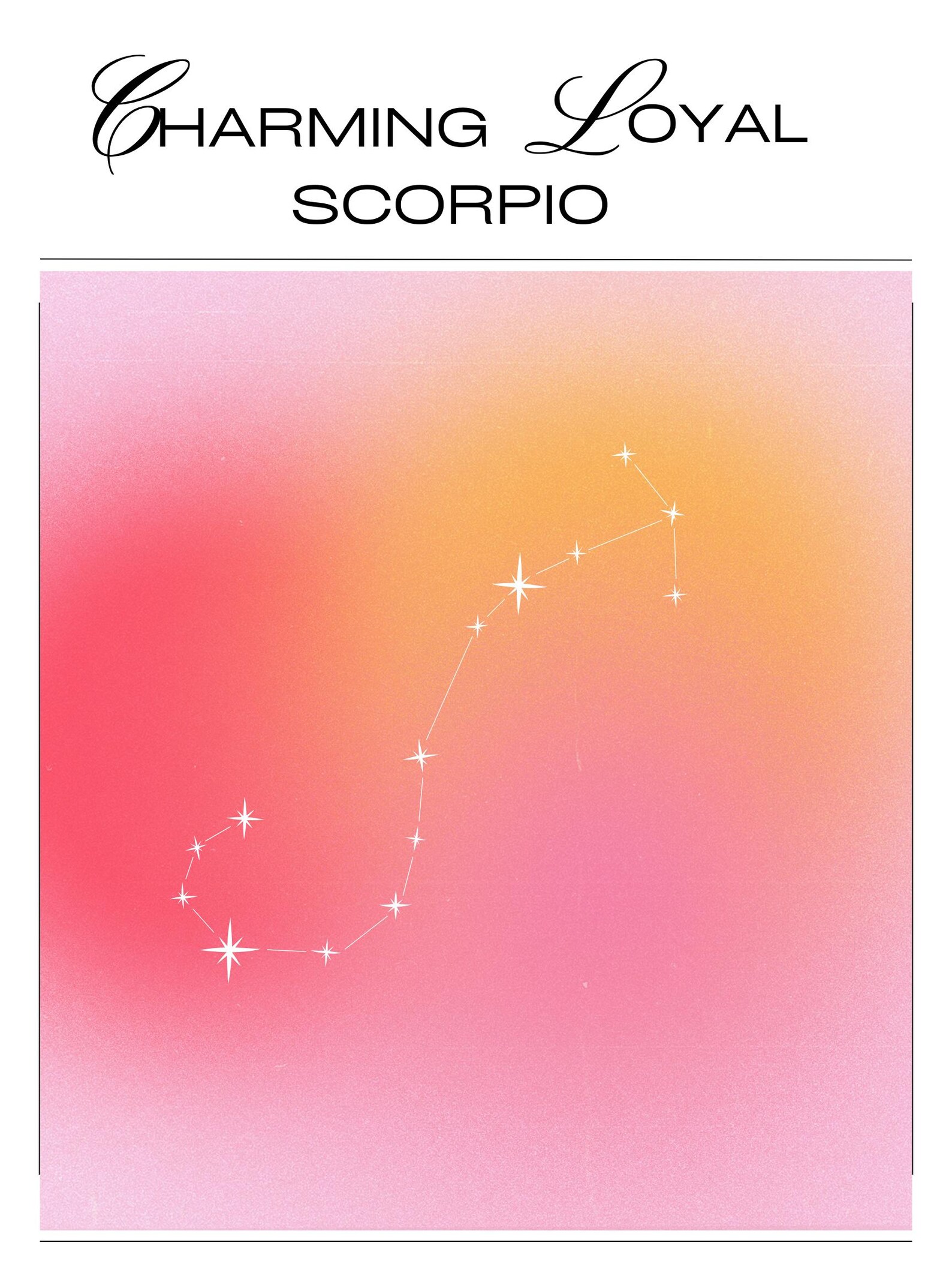 Scorpio Aura Posters, Digital Templates, Instant Download, Editable in ...