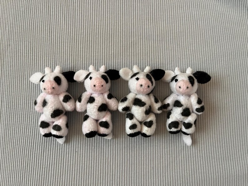 Cow Teddies Teddy Bear-style Cows Mini Cow Plushie - Etsy