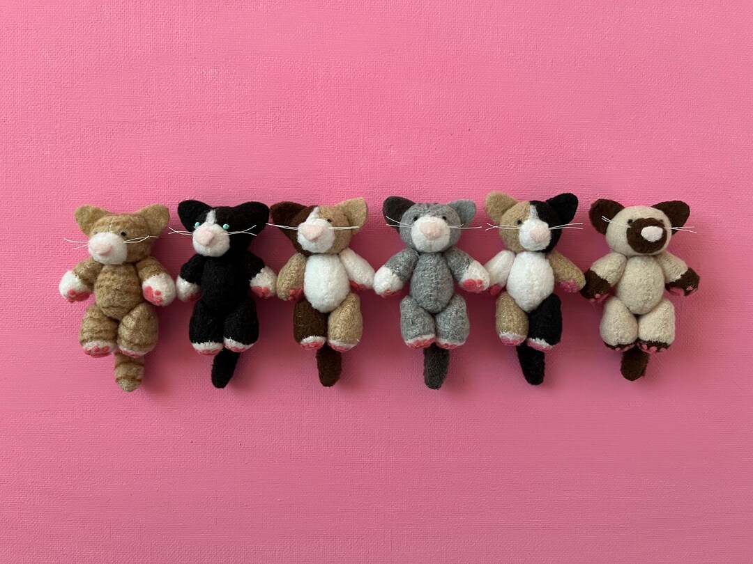 Mini Cat Plushie | Hand-sewn Cat Plush - Etsy
