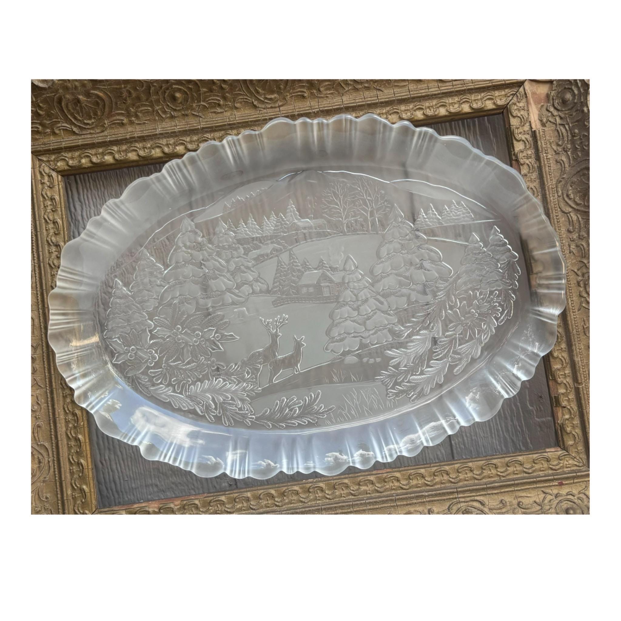 Mikasa Winter Dreams Canape Tray Platter Holiday Classics Christmas ...