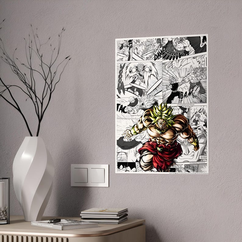 Dragon Ball Poster broly, Anime Poster, Goku Wall Art, Dragon Ball Z ...
