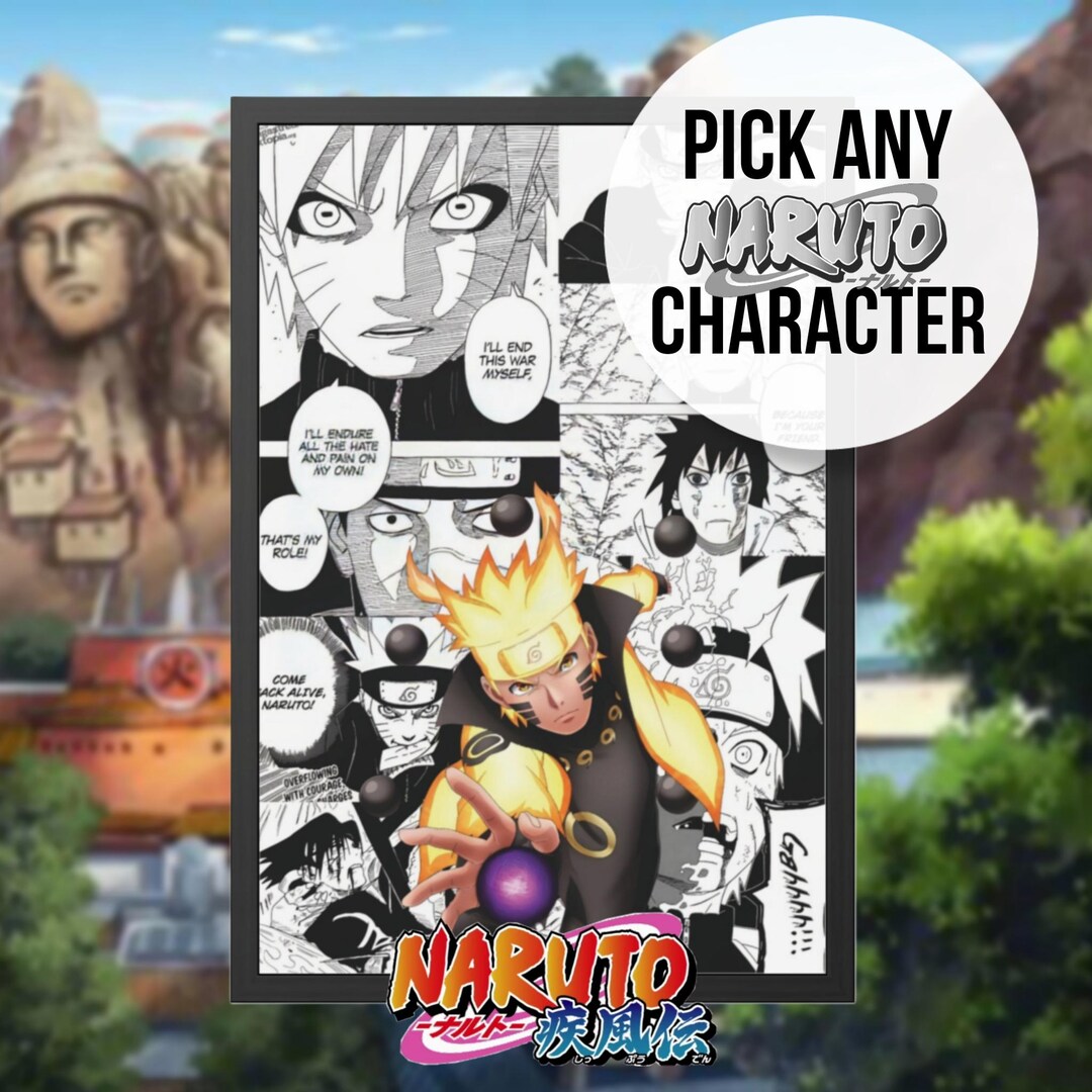 Custom Manga Panel Poster Pick Any Character, Anime Poster, Anime Wall ...