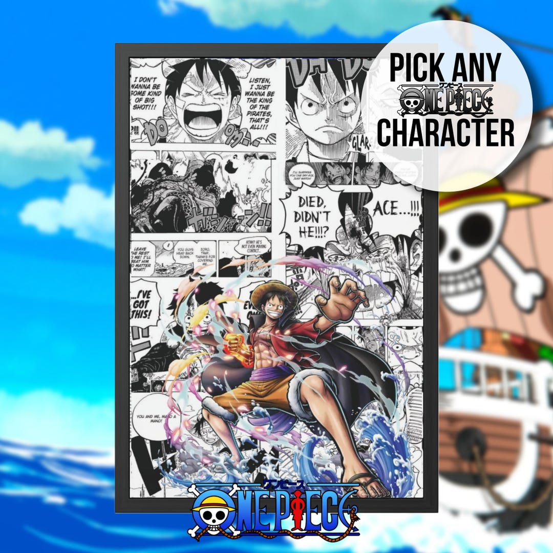 Custom One Piece Poster Pick Any Character ,anime Poster, Luffy Poster ...