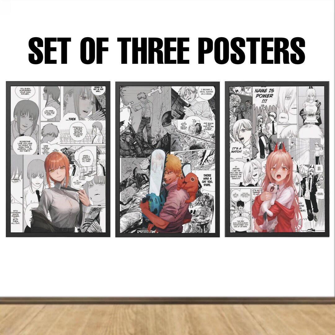 Chainsaw Man Poster Power Poster, Makima, Denji Poster, Chainsaw Man ...