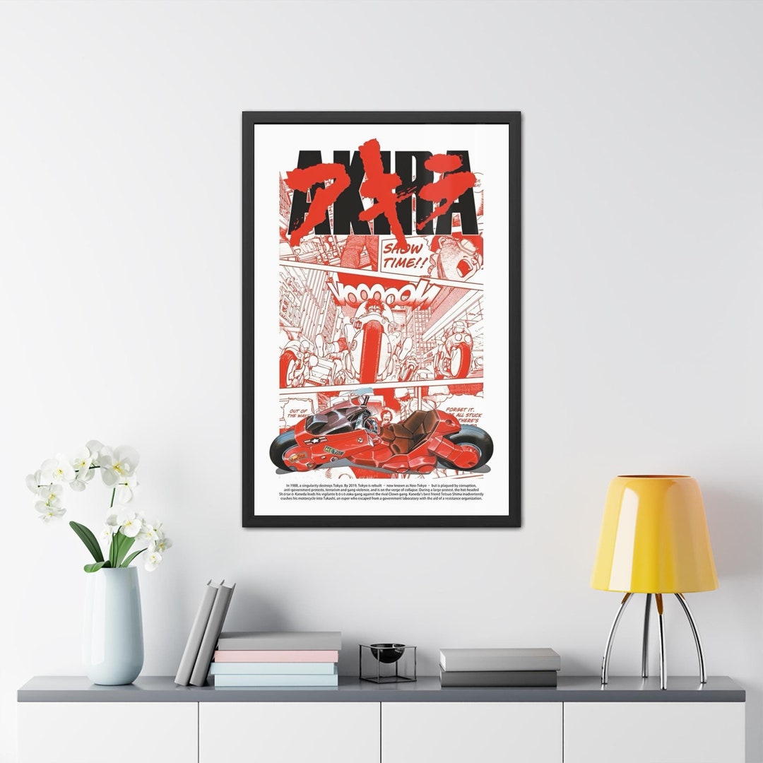 Akira Original Japanese Anime Poster, Manga Wall Art Print, Akira ...