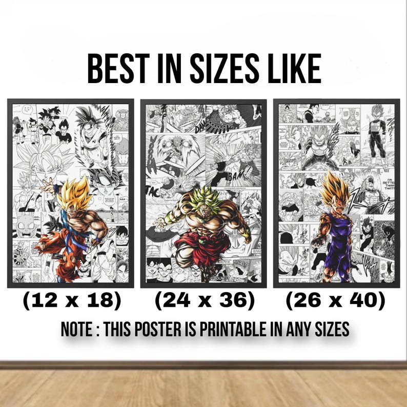 Custom Manga Panel Poster Pick Any Anime Character, Anime Poster ...