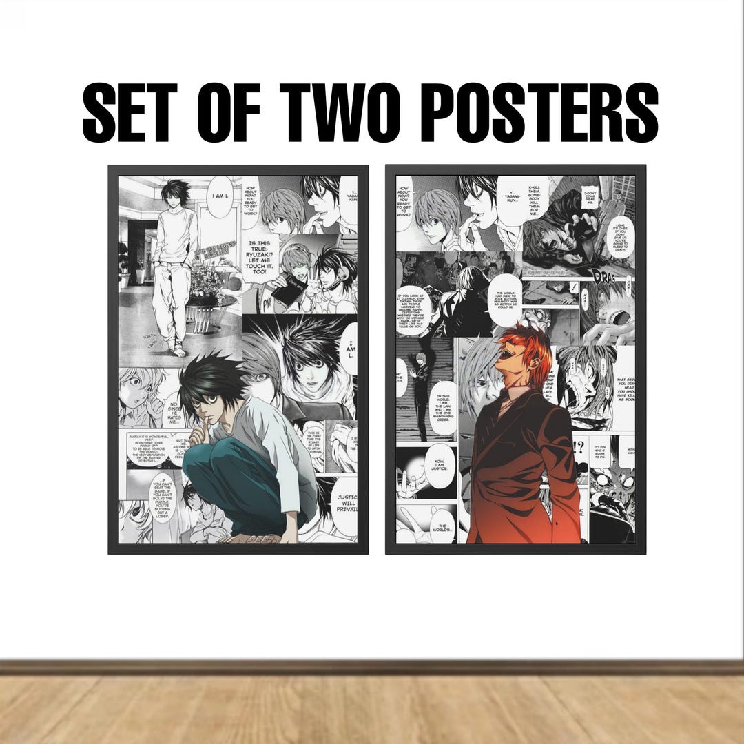 Custom Manga Panel Poster Deathnote Poster, Anime Poster, One Piece ...