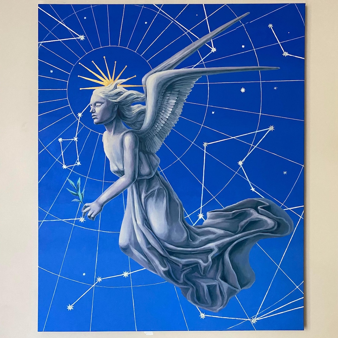 Original Artwork, Angel Painting, Spiritual Art, Home Wall Art ...