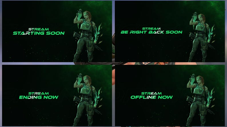 Stream Screens Animated Pack Valorant Theme Starting, BRB, Ending ...