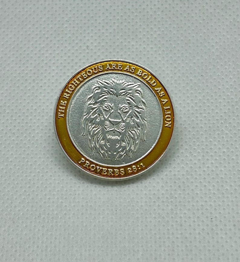 Armor of God Boldness Courageous Boldness Lion Lapel Pin Proverbs 28:1 ...