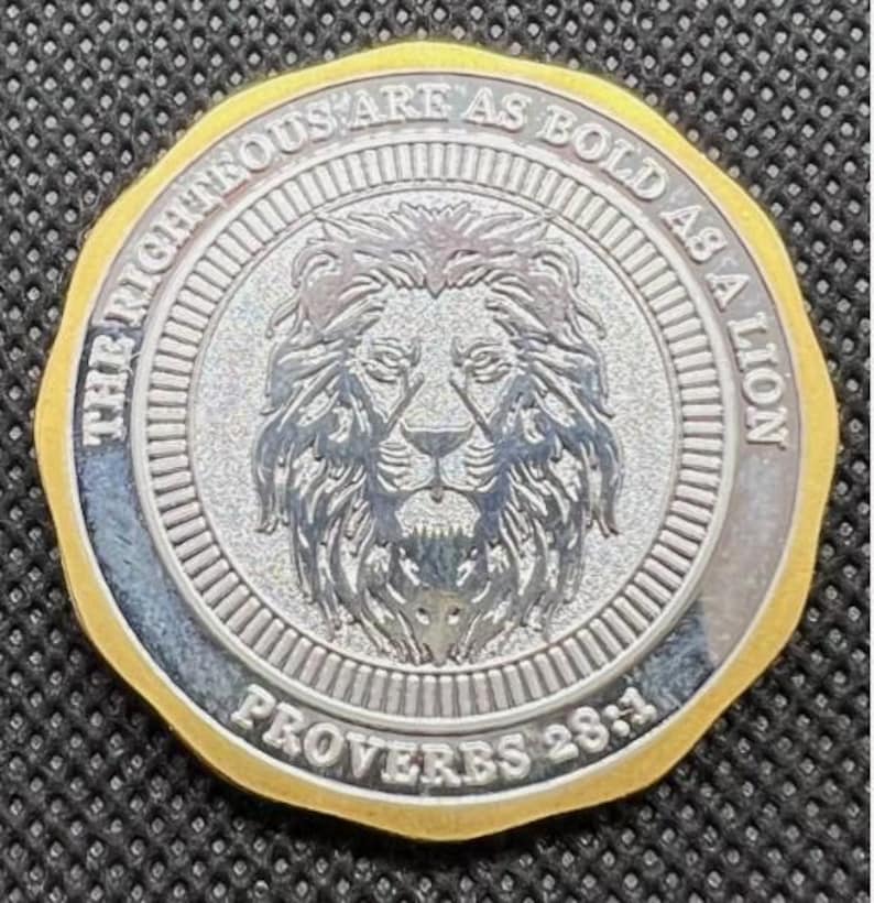 Armor of God Boldness Courageous Coin Boldness Coin Lion Coin Proverbs ...