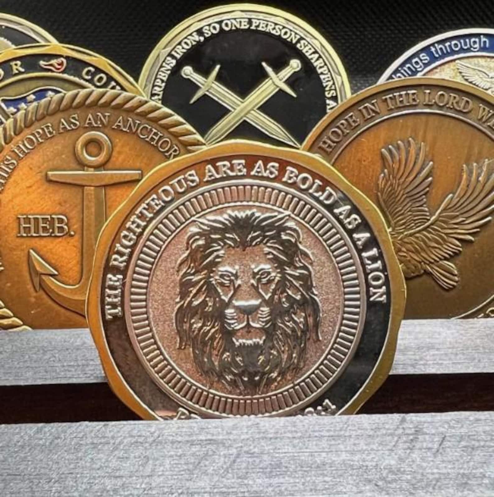 Armor of God Boldness Courageous Coin Boldness Coin Lion Coin Proverbs ...
