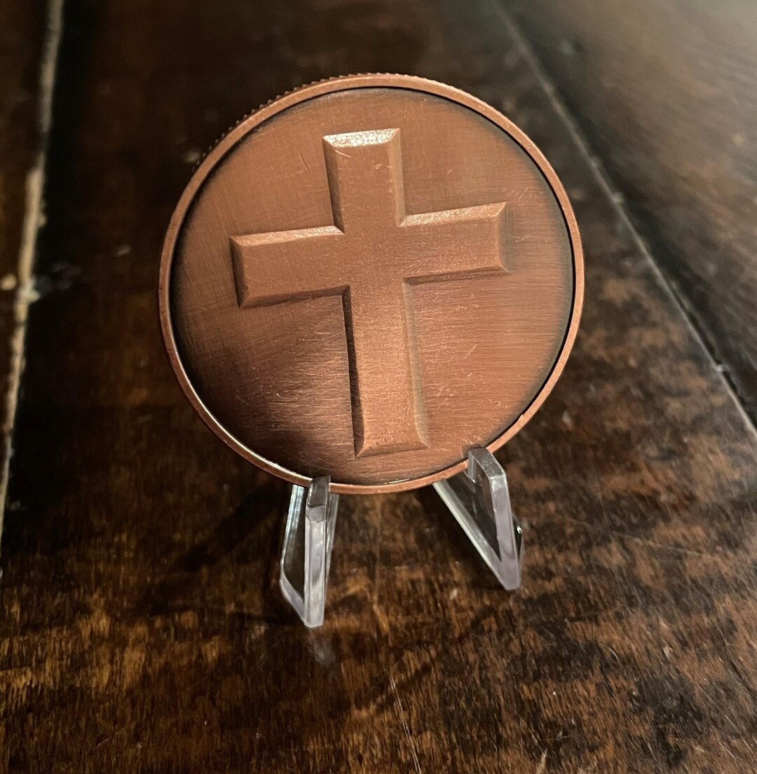 Custom Armor of God Cross Commemorative Challenge Lord's Prayer Coin - Etsy