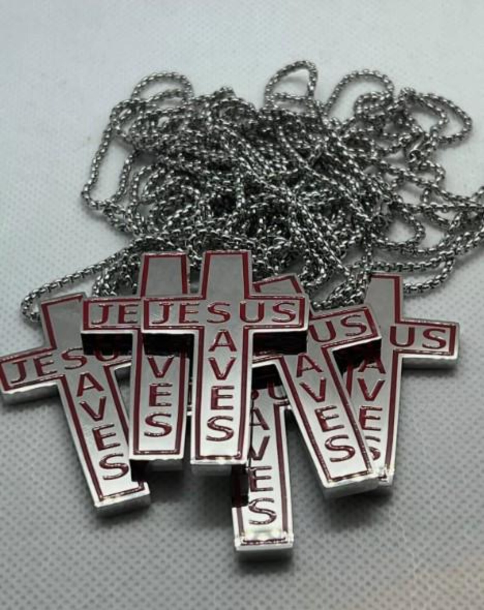 Inspirational Religious Stainless Steel Christian Jewelry Jesus Saves ...