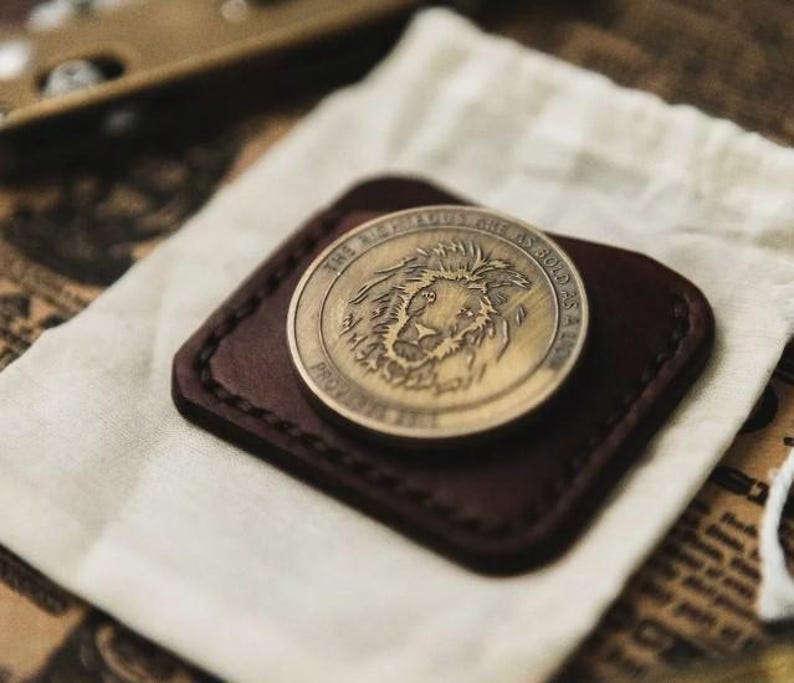 Armor of God High Relief Boldness Courageous Coin Boldness Coin Lion ...