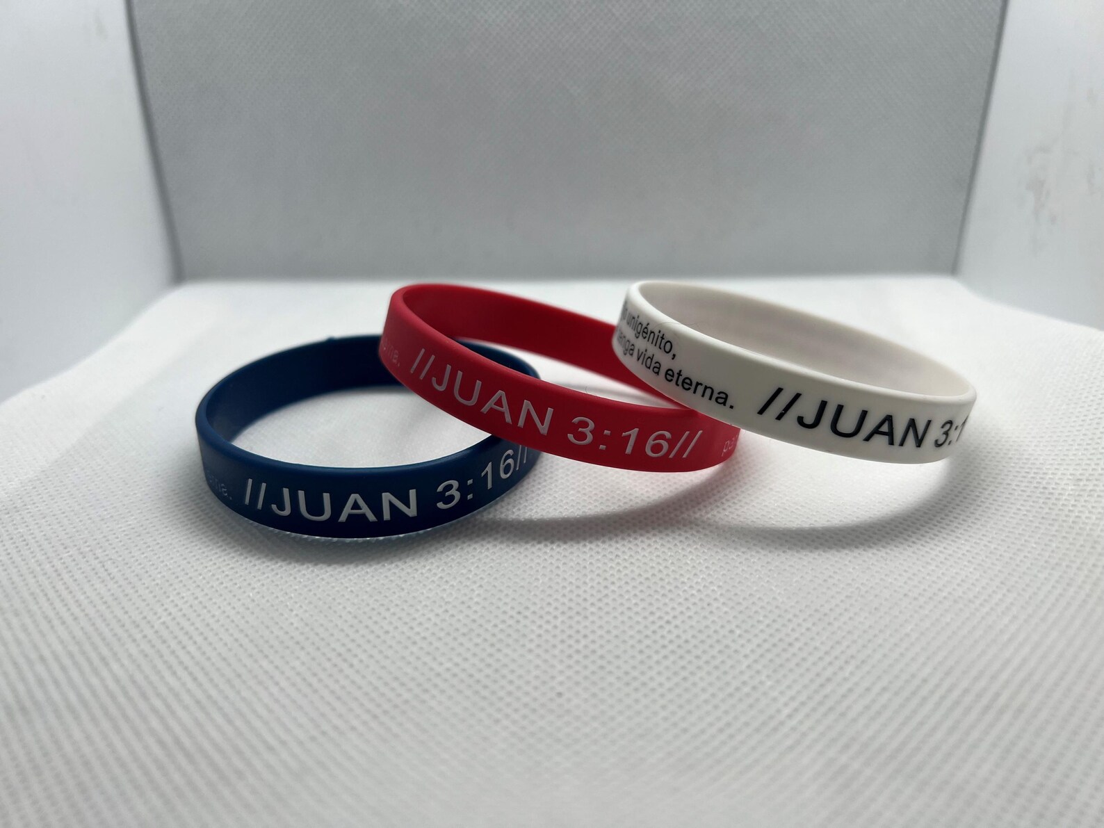 Christian Religious Rubber Wristbands American Flag Tricolor Bracelet ...