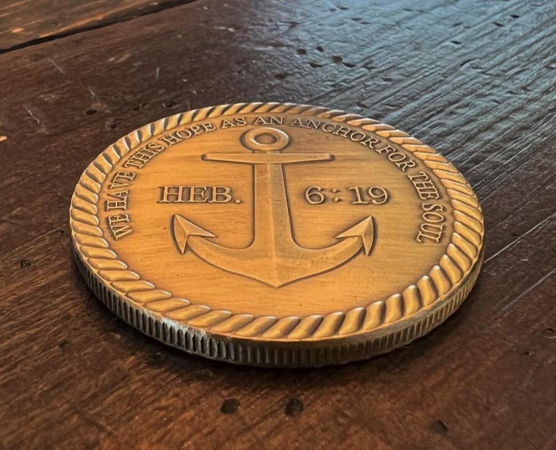 Armor of God Anchor Hope Naval Navy Commemorative Challenge Coin ...