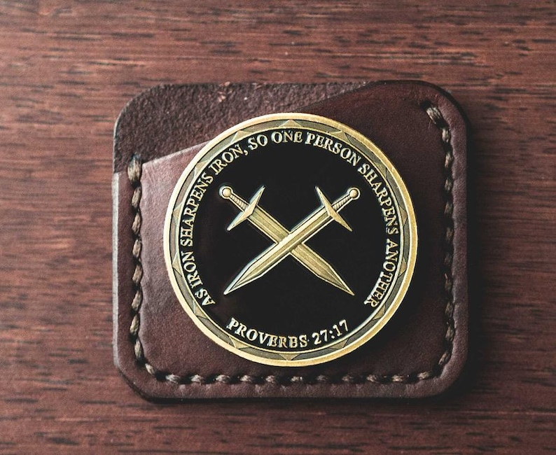 Armor of God Iron Sharpens Iron Commemorative Challenge Coin - Proverbs ...