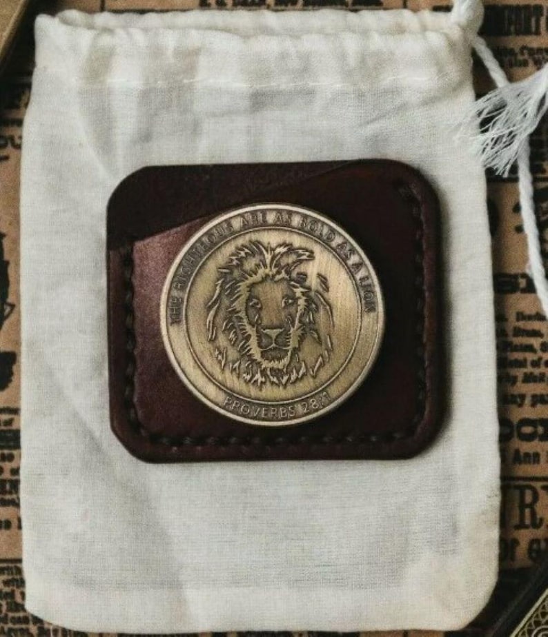 Armor of God High Relief Boldness Courageous Coin Boldness Coin Lion ...