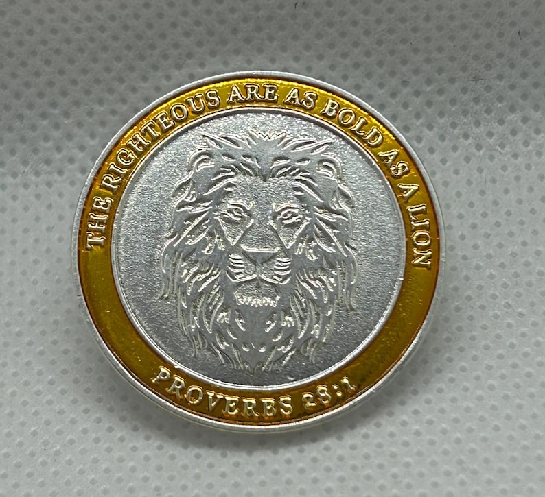 Armor of God Boldness Courageous Boldness Lion Lapel Pin Proverbs 28:1 ...