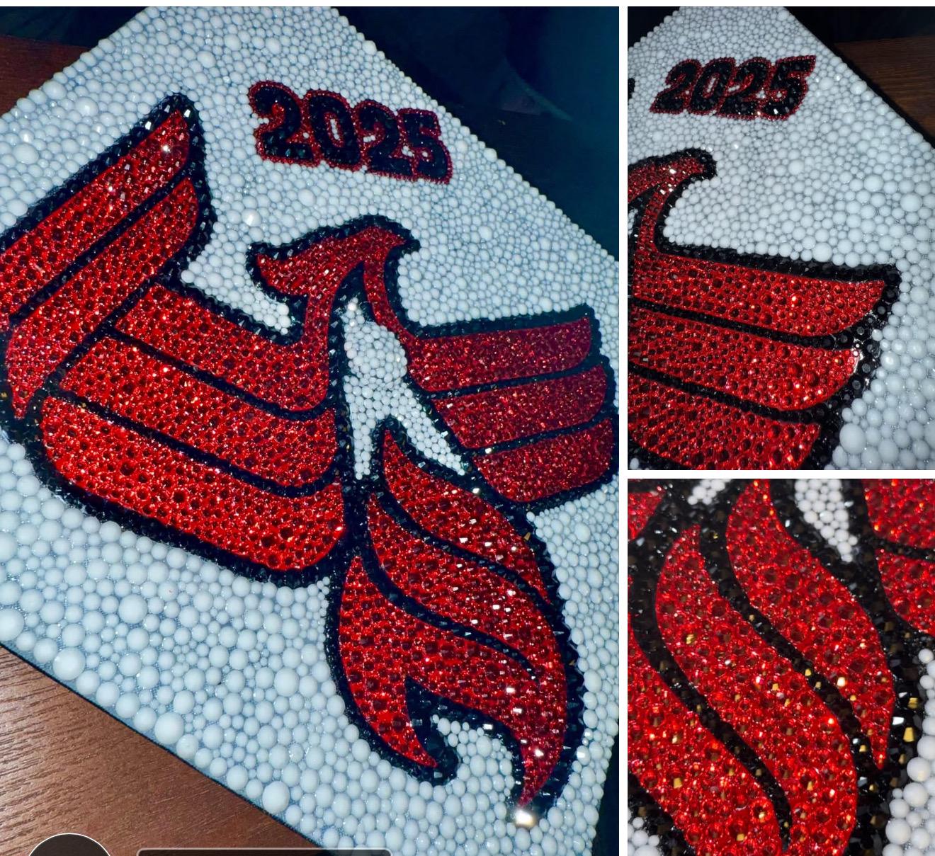 Custom Rhinestone Graduation Cap - Etsy