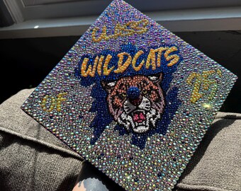 Custom Rhinestone Graduation Cap - Etsy