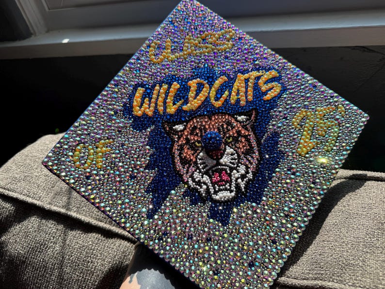 Custom Rhinestone Graduation Cap - Etsy