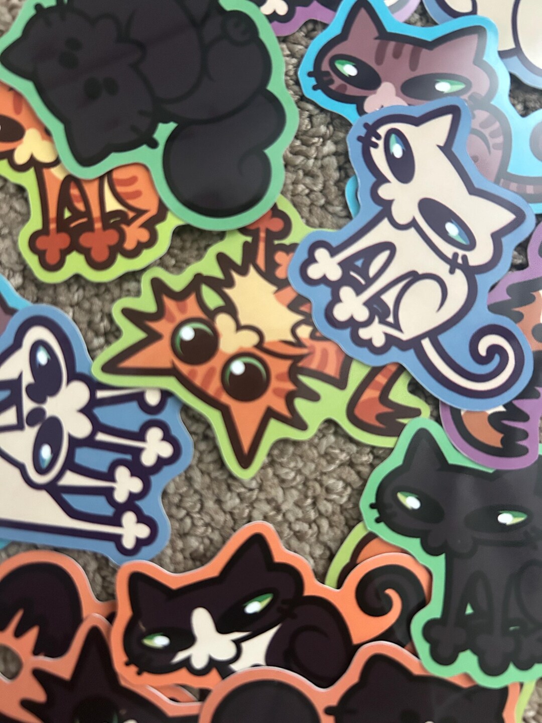 Cute Vinyl Cat Stickers - Etsy
