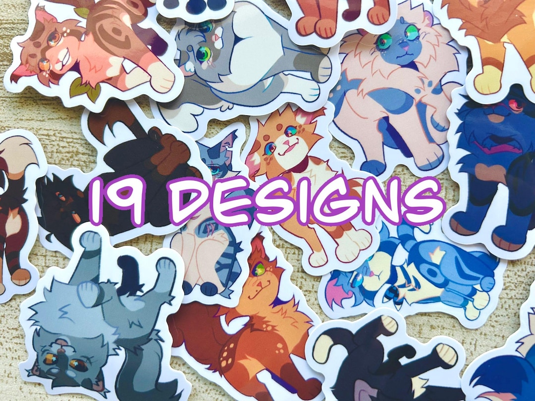 Warrior Cat Protagonist-inspired Stickers - Etsy