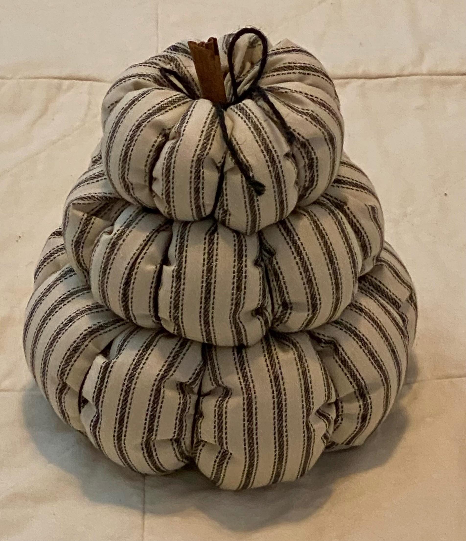 Fabric Stacked Stuffed Pumpkins, Fall, Halloween, Thanksgiving - Etsy