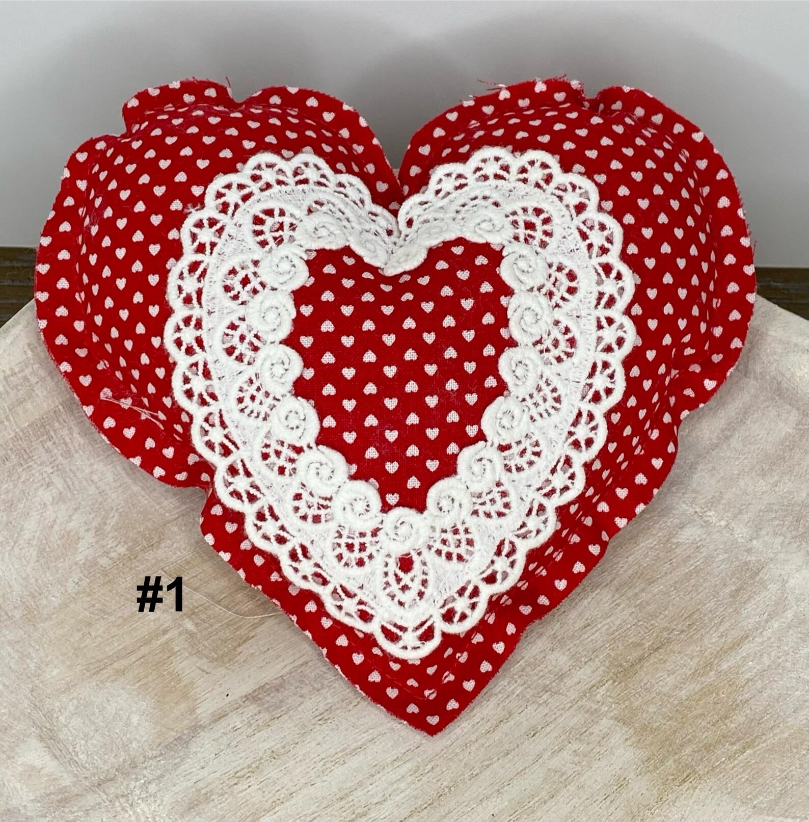 Stuffed Fabric Heart With Embellishments, Valentine’s Day, Gift - Etsy
