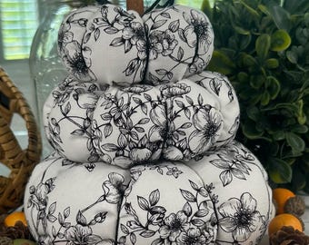 Fabric Stacked Stuffed Pumpkins, Fall, Halloween, Thanksgiving - Etsy