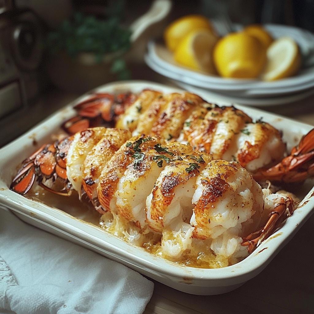 Baked Stuffed Lobster Tail Recipe, Crab & Breadcrumb Stuffing (instant ...