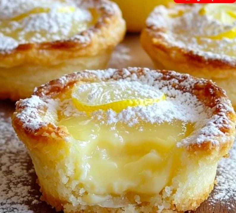 Lemon Impossible Pie Recipe | Tangy Mini Custard Tart (printable PDF ...