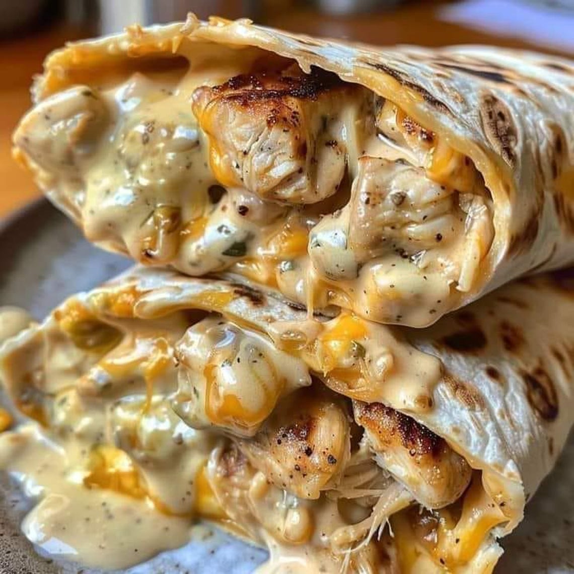 BEST RECIPE FOR Cheesy Garlic Chicken Wraps Recipe – Instant Download ...