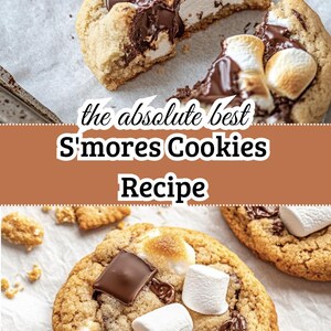 Irresistible S'mores Cookies Recipe Marshmallow and Chocolate, Easy ...