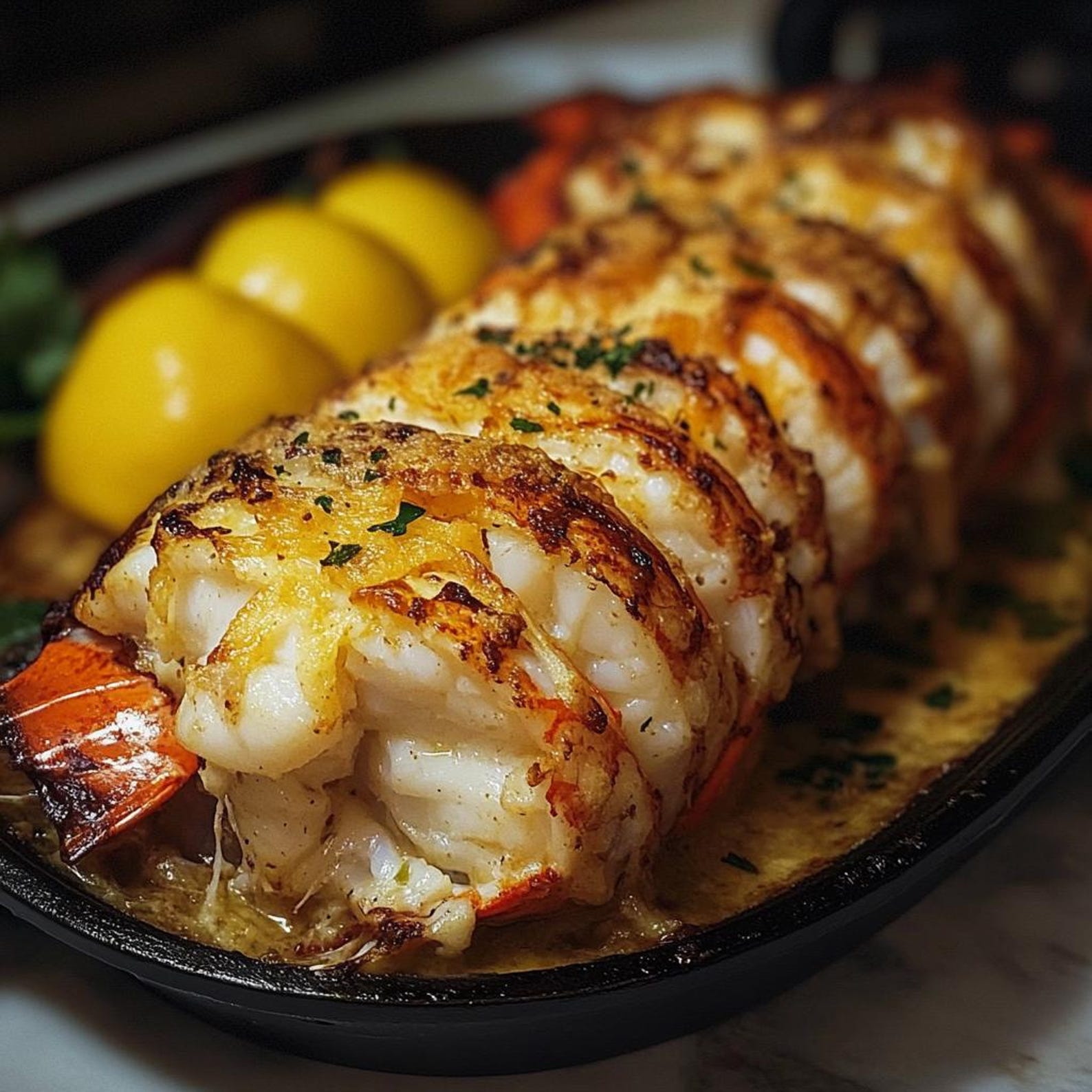 Baked Stuffed Lobster Tail Recipe, Crab & Breadcrumb Stuffing (instant ...