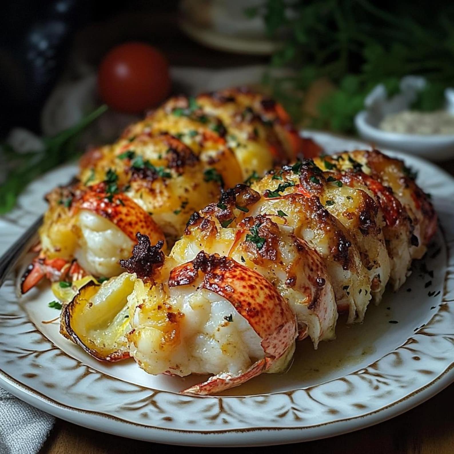 Luxurious Baked Stuffed Lobster Tail Delight-instant Download BEST ...