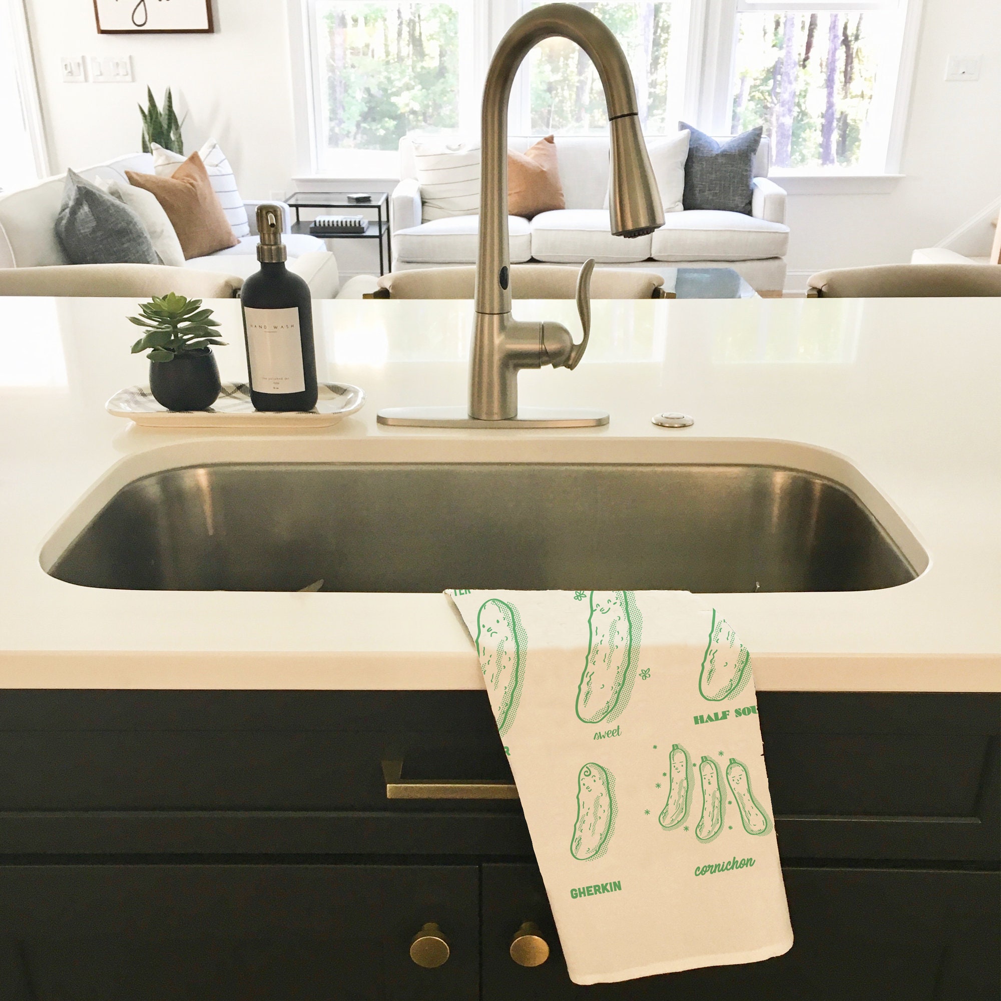 Pickle Towel Pickle Flour Sack Towel Pickle Dishcloth | Etsy