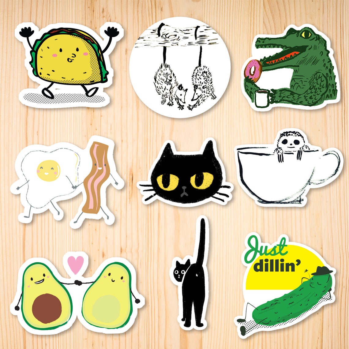 Gator Sticker, Vinyl Sticker, Alligator Laptop Bumper Sticker, Animal ...