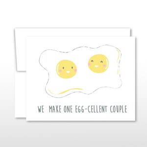 Funny Egg Card - Egg-cellent Food Pun Card, Fried Egg Card, Food ...