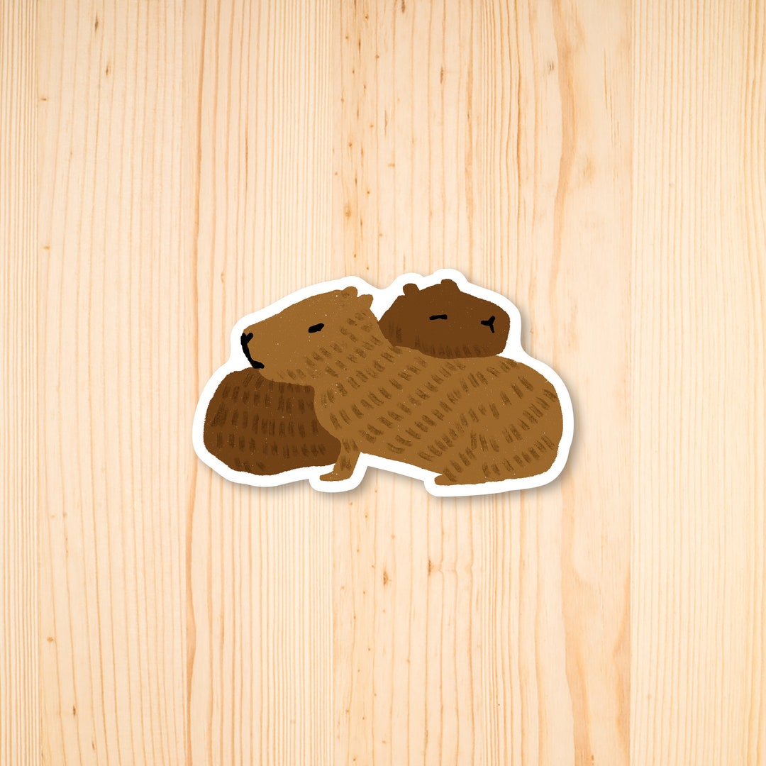 Capybara Friends Sticker, Car Sticker, Bumper Sticker, Vinyl Sticker ...