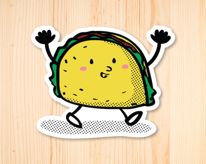 Hand-lettered Taco Sticker, Most Wonderful Taco Sticker, Inspirational ...